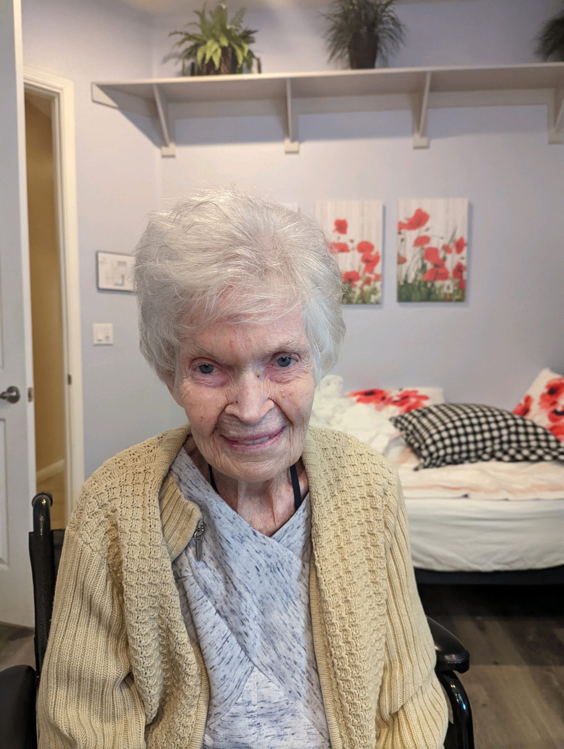 The love and care that she received by everyone at this beautiful house ...